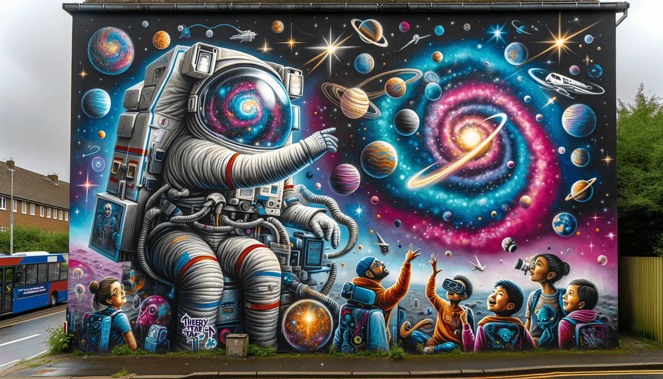 Galactic Graffiti: A Journey Beyond Stars on a Space Shuttle Canvas ...
